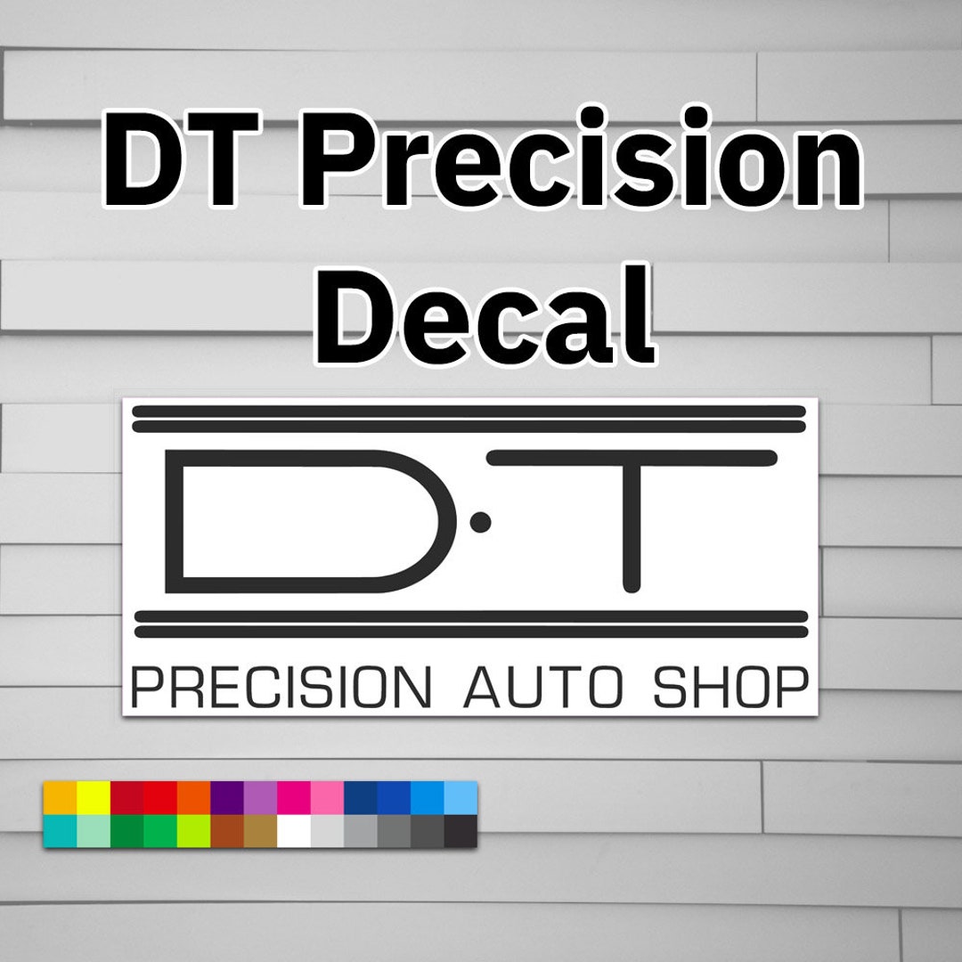 DT Precision Decal for Car Laptop Window Tumbler Water Bottle Sticker ...
