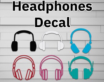 Headphone Decal | Etsy