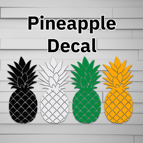 Pineapple Wall Decal - Etsy