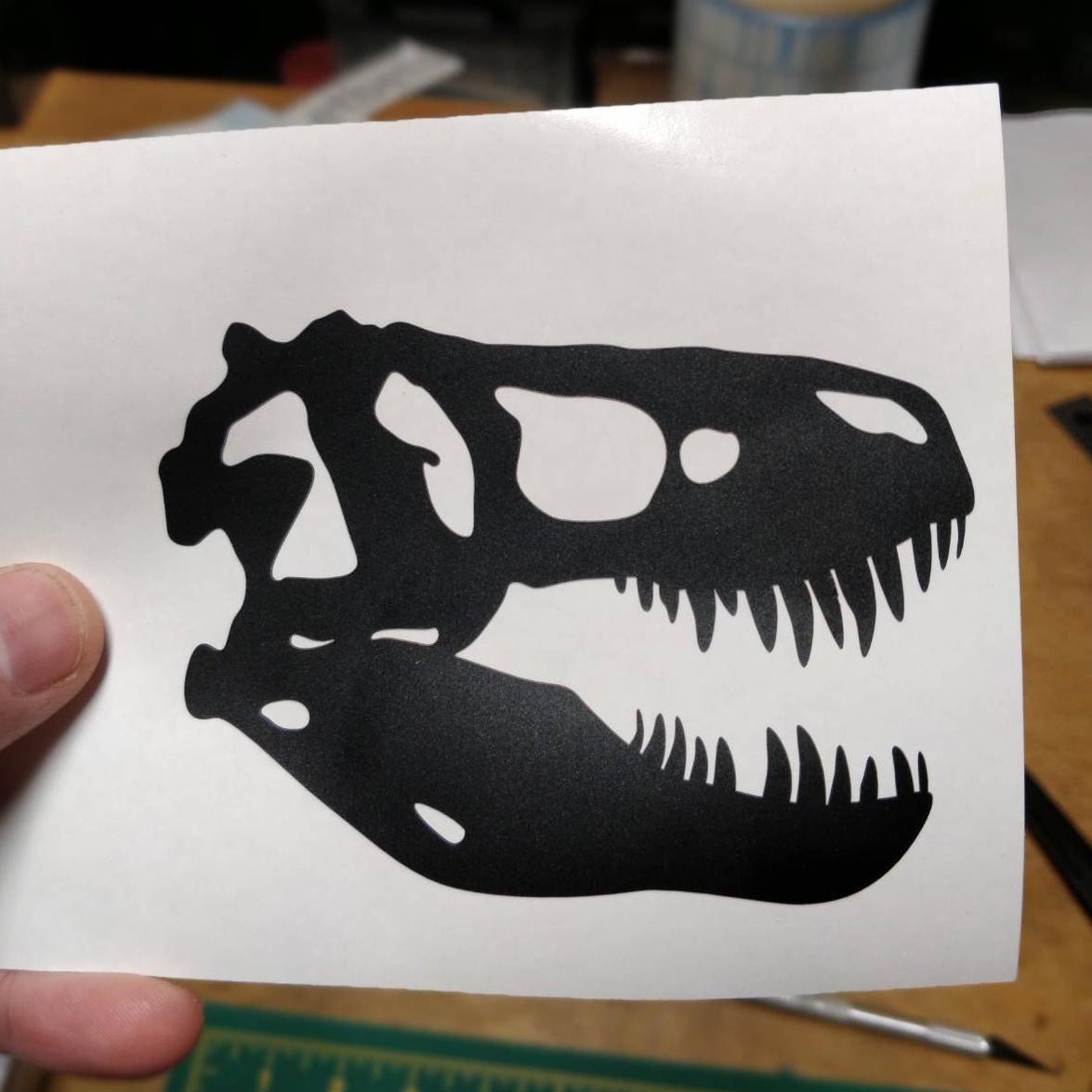 Dinosaur Skull Vinyl Car Decal Sticker T-rex Tyrannosaurus - Etsy