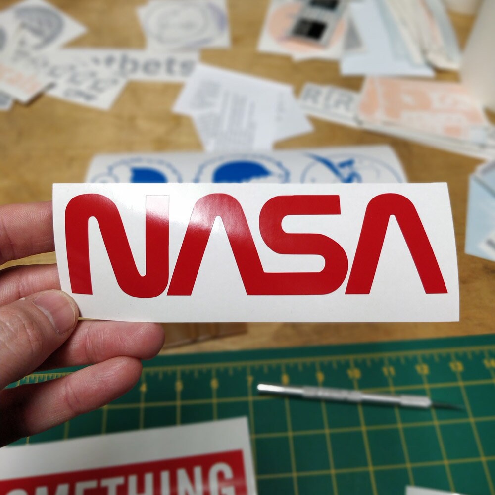 NASA Space Decal Car Window Space Rocket Alien Science Shuttle | Etsy