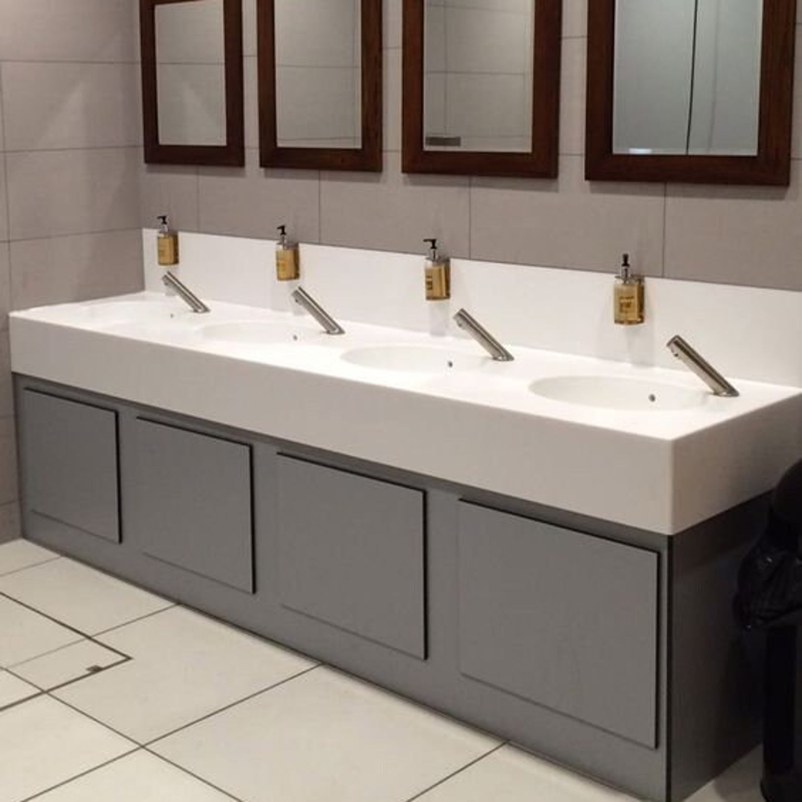 Commercial Vanity Units: SGL, HPL or MFC. Frame Only, Top Sold ...