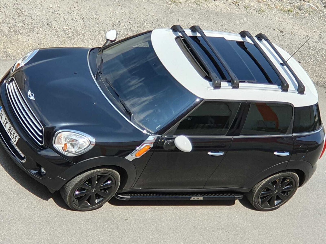 Mini Cooper Countryman Black Roof Rack Cross Bar Cross Rail 4 Pcs ...
