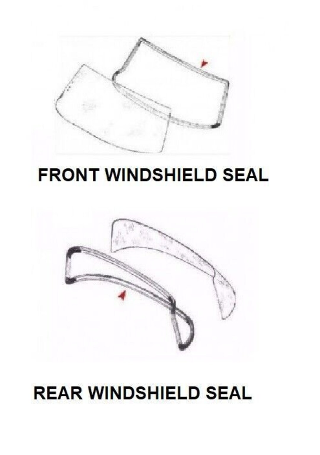 Mercedes Benz W114 W115 Front and Rear Rubber Window Windshield Seal ...