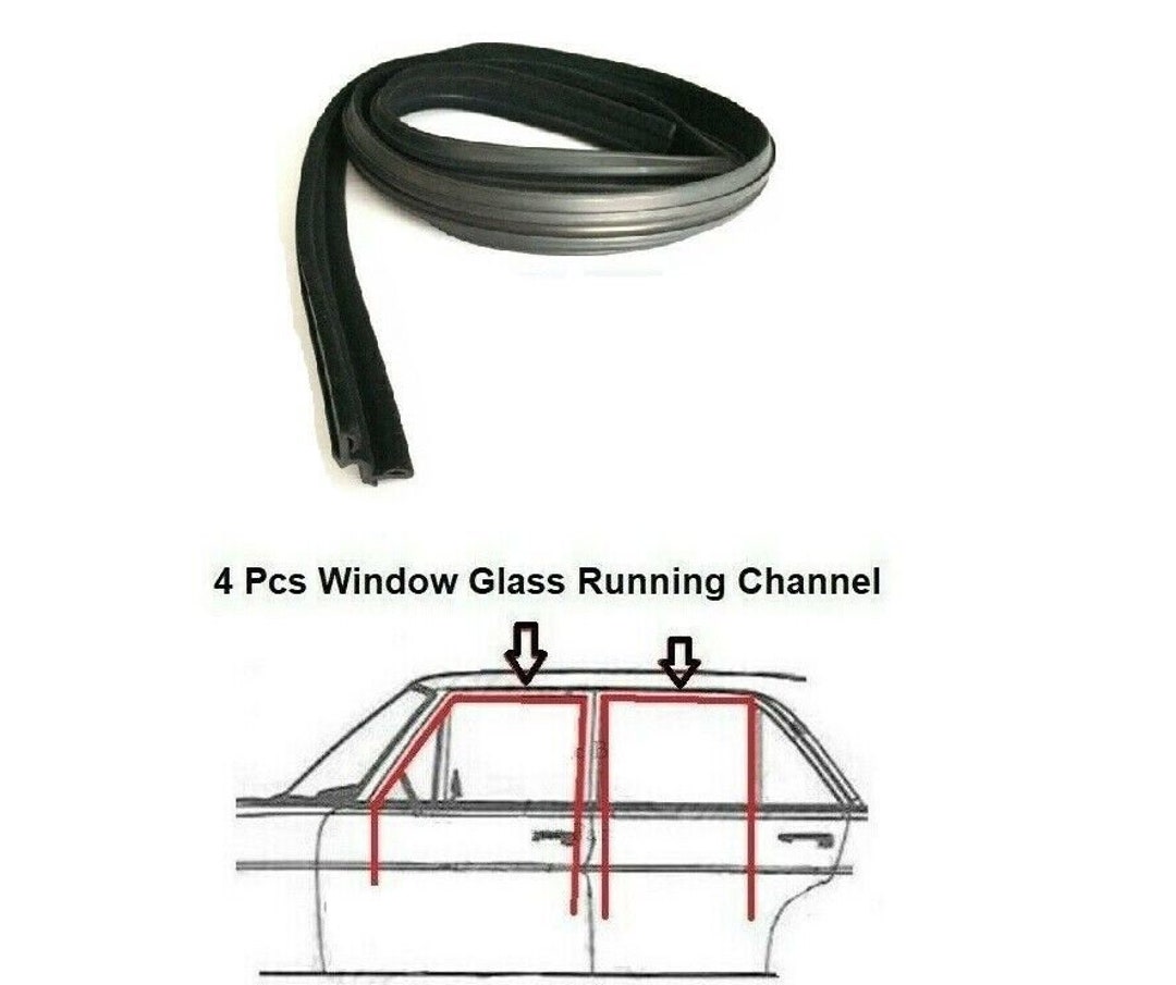 Mercedes Benz W201 190D Sedan Saloon Door Window Channel Run Seals - Etsy