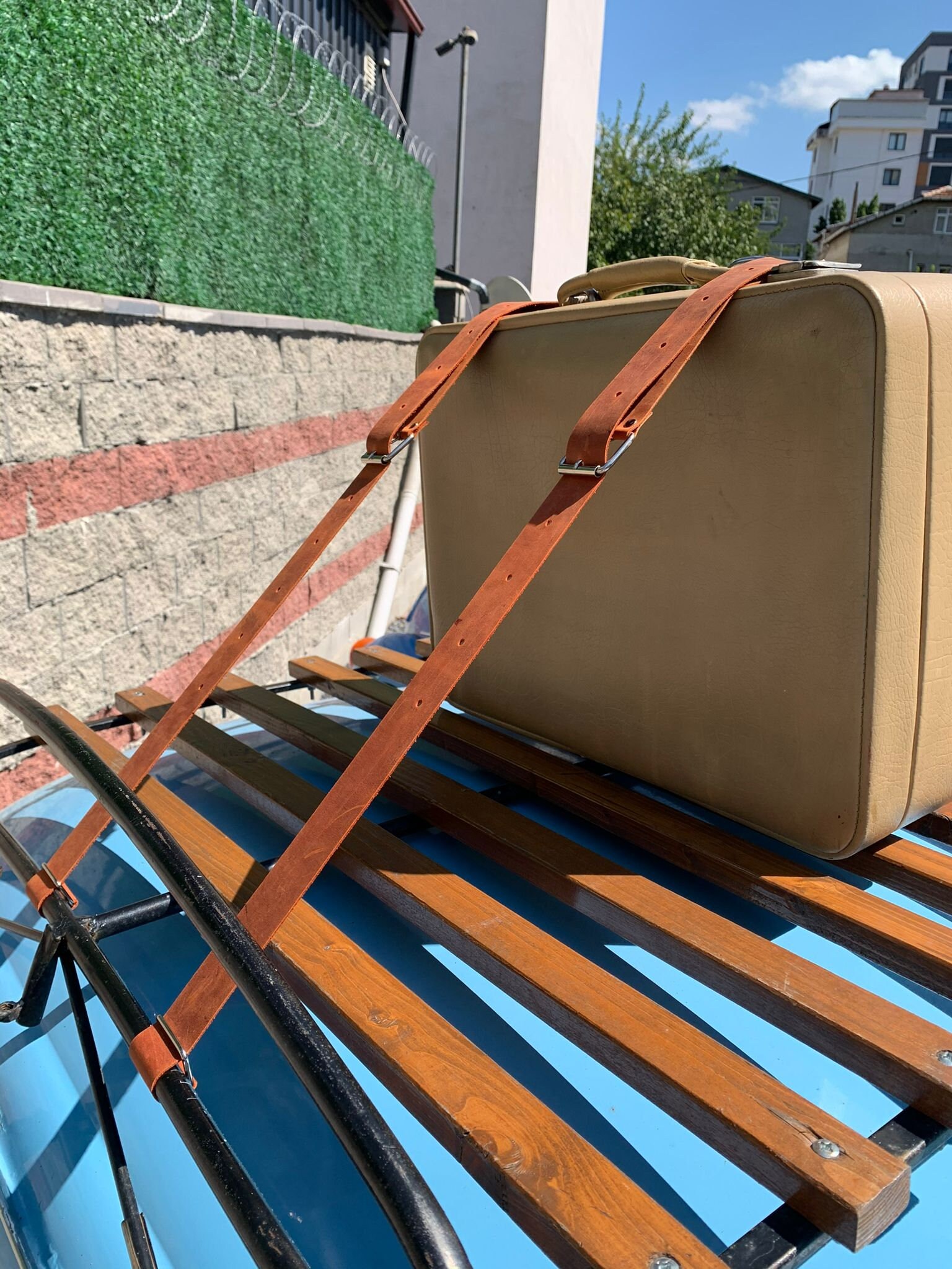 Genuine Leather Luggage Rack Straps Trunk Rack Straps for VW - Etsy