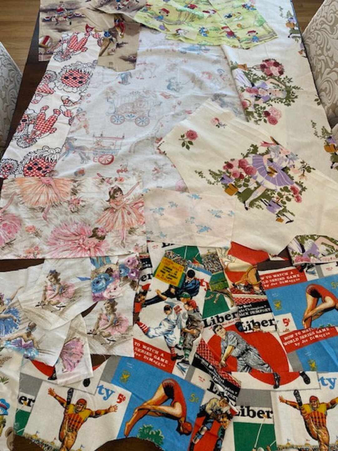 Large Lot of a Variety of Novelty Fabric Pieces - Etsy