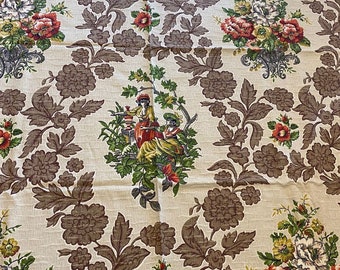 Vintage Bark Cloth | Etsy