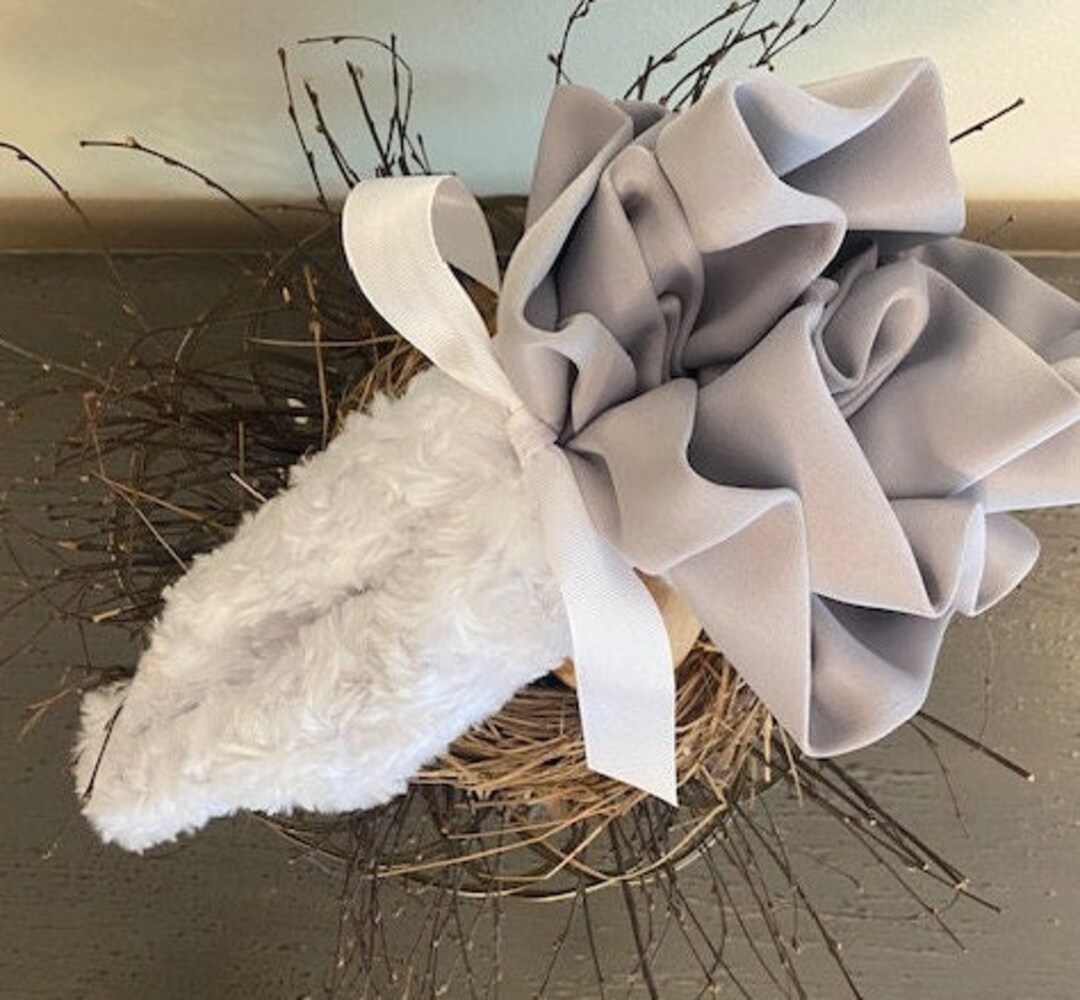 Lovie Baby Blanket Gray Satin and White Minky 20in X 20in - Etsy