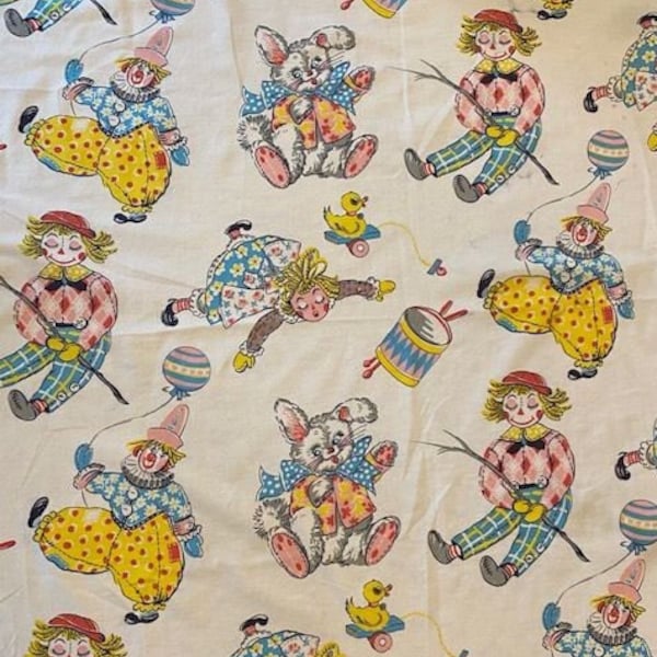Clowns Fabric - Etsy