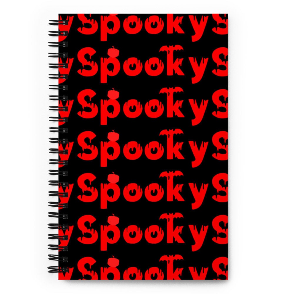 Halloween Spiral Notebook Spooky Notebook Halloween Gift | Etsy