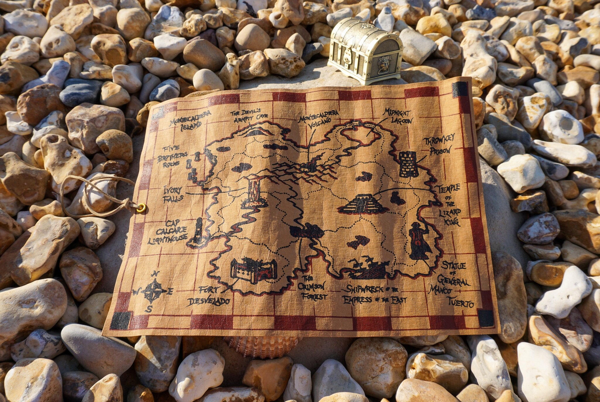 Treasure Map With Riddles for Family Games and Pirate Parties ...