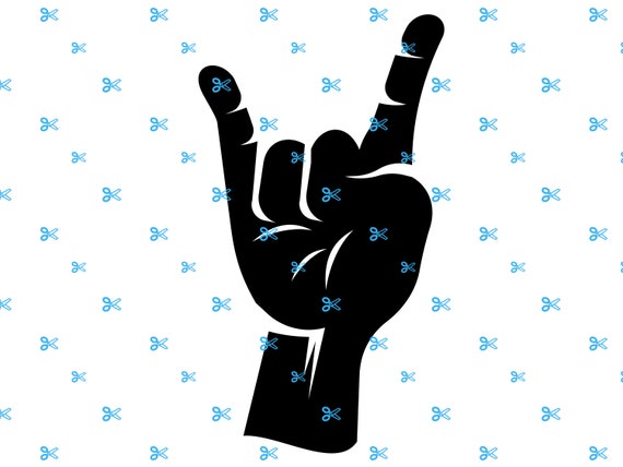 Devil Hand Sign Clipart