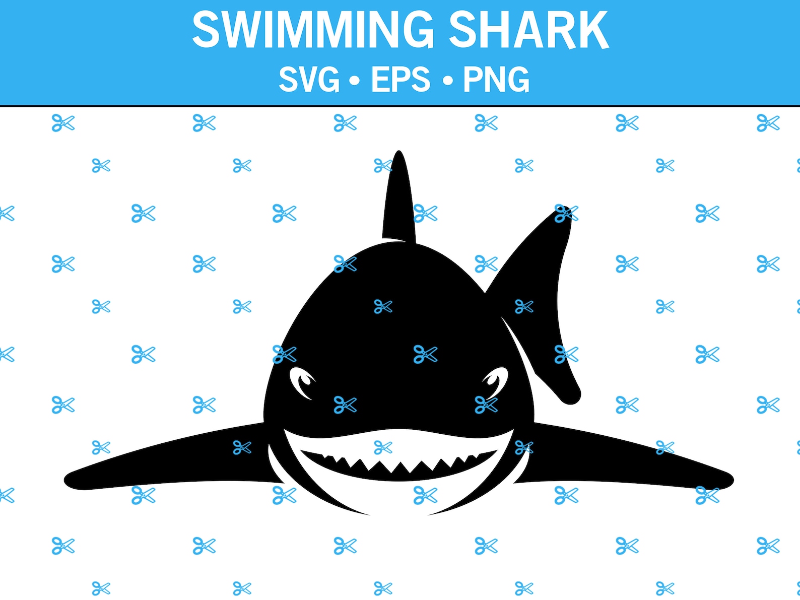 Swimming Shark SVG Shark Svg Fish SVG Ocean Animal Svg - Etsy