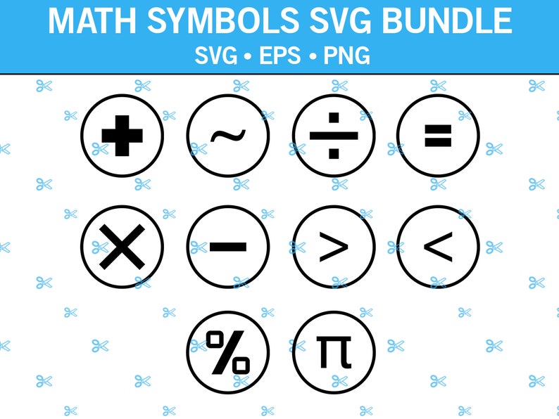 Math Symbols SVG Bundle Student Svg Learning Svg Symbols - Etsy Canada