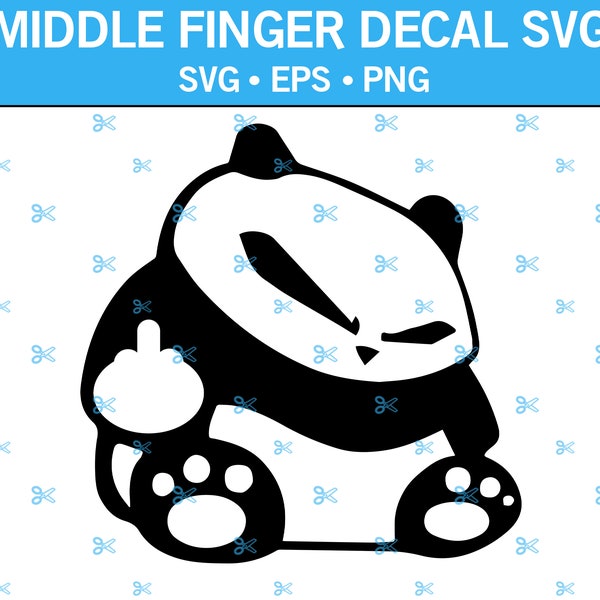 Middle Finger Decal - Etsy