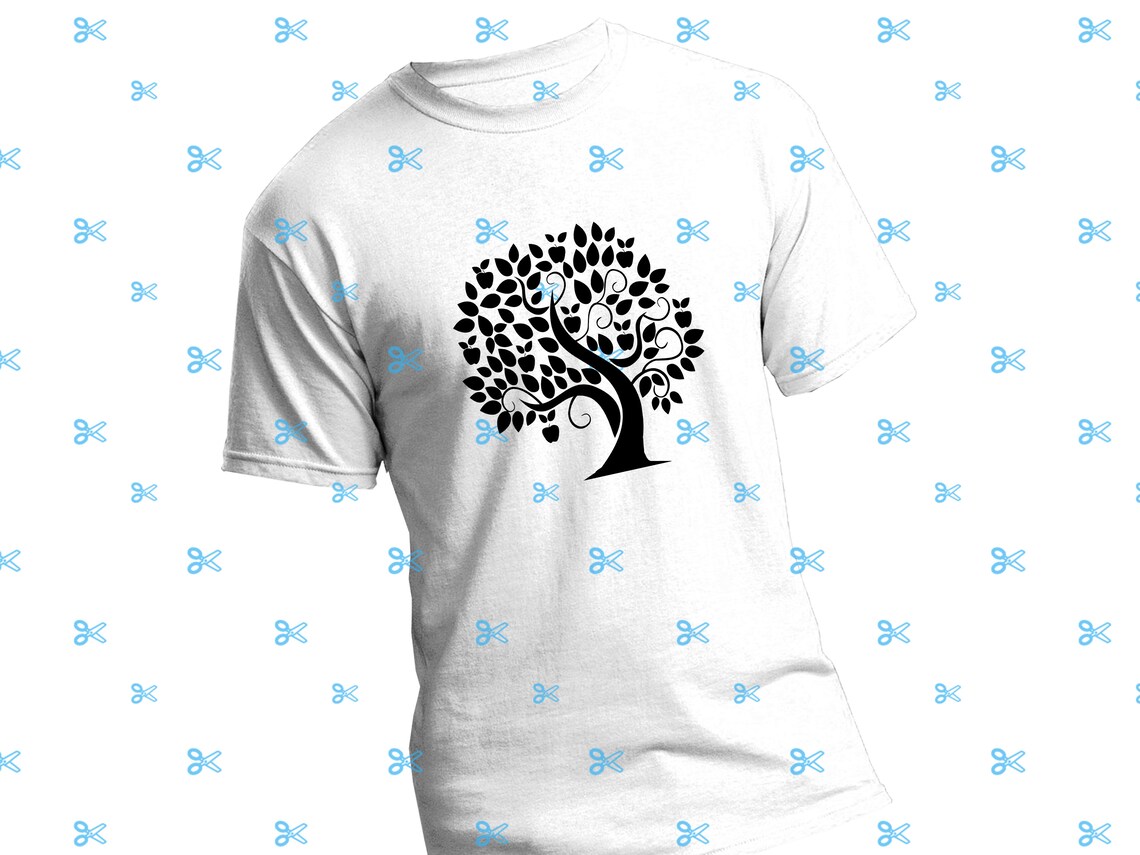 Apple Tree Decal SVG Apple Tree Leaves Summer Tree Svg | Etsy
