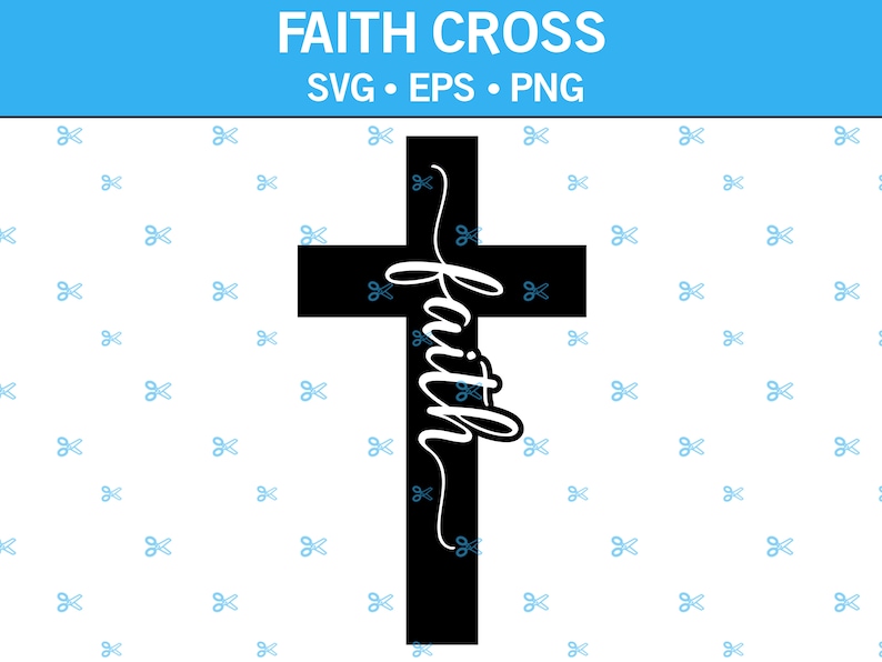 Faith Cross SVG, Church Cross SVG, Faith Svg, Religious Cross Svg ...