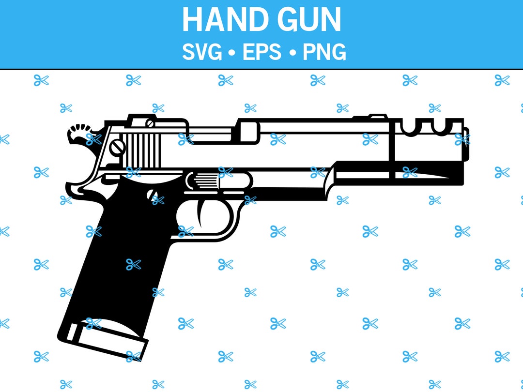 Hand Gun SVG, Military Hand Gun Svg, Hand Pistol Svg, Army Gun Svg ...