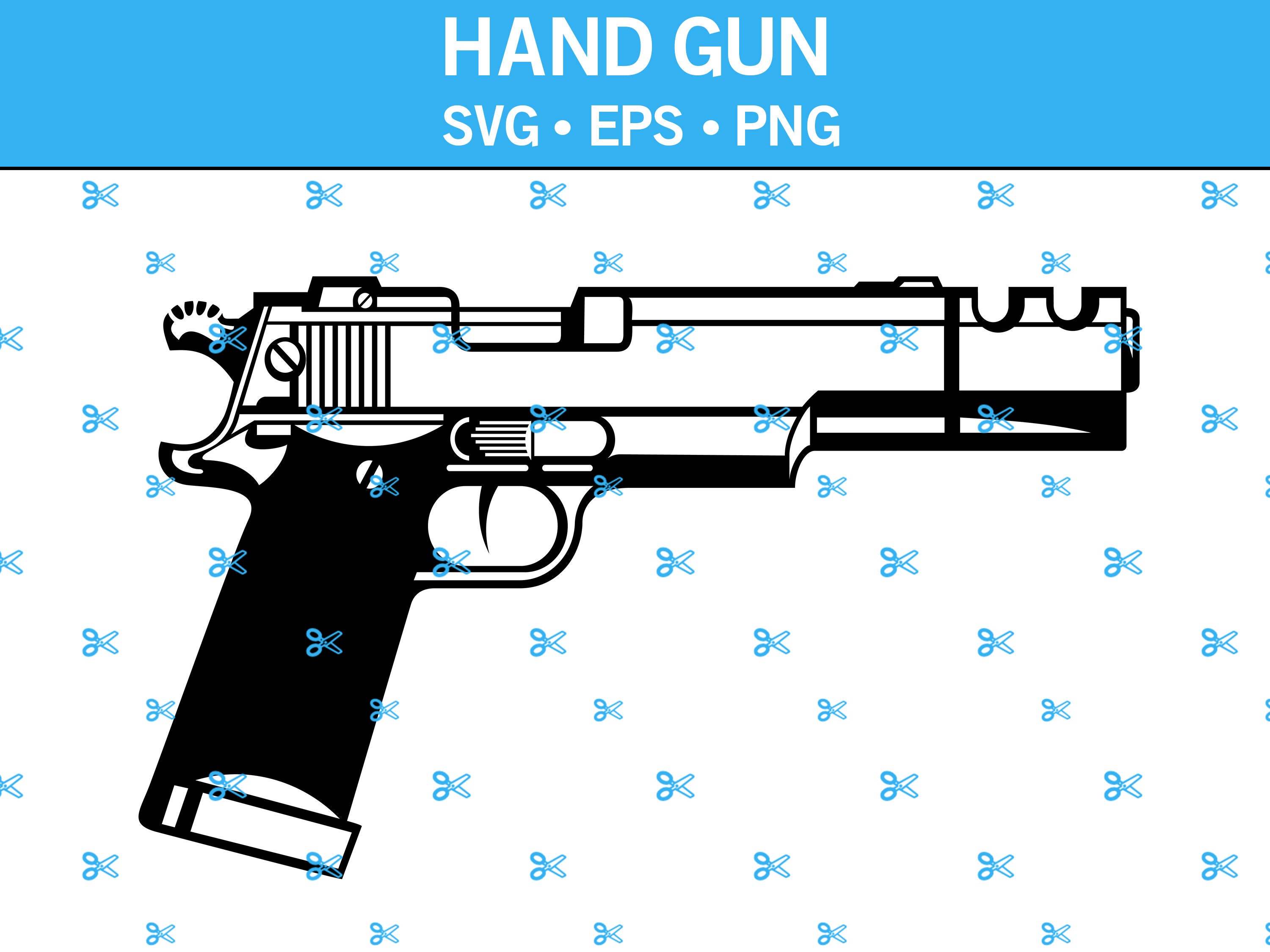 Hand Gun SVG, Military Hand Gun Svg, Hand Pistol Svg, Army Gun Svg ...
