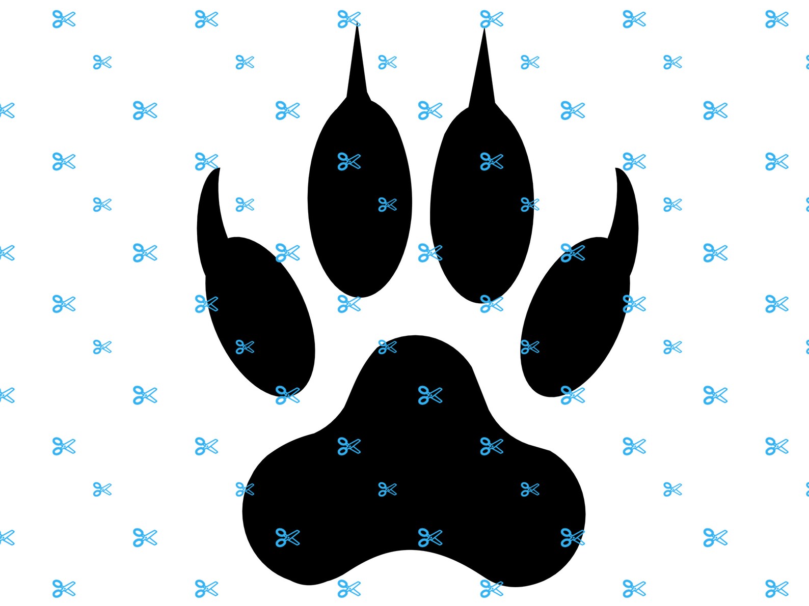 Wolf Paw Print SVG, Animal Svg, Paws Svg, Paw Print, Dog Paws, Wolf ...