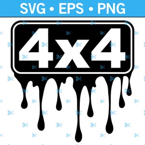4x4 Dripping Decal SVG, Drip Svg, off Road Svg, Truck Decal Svg, 4x4 ...