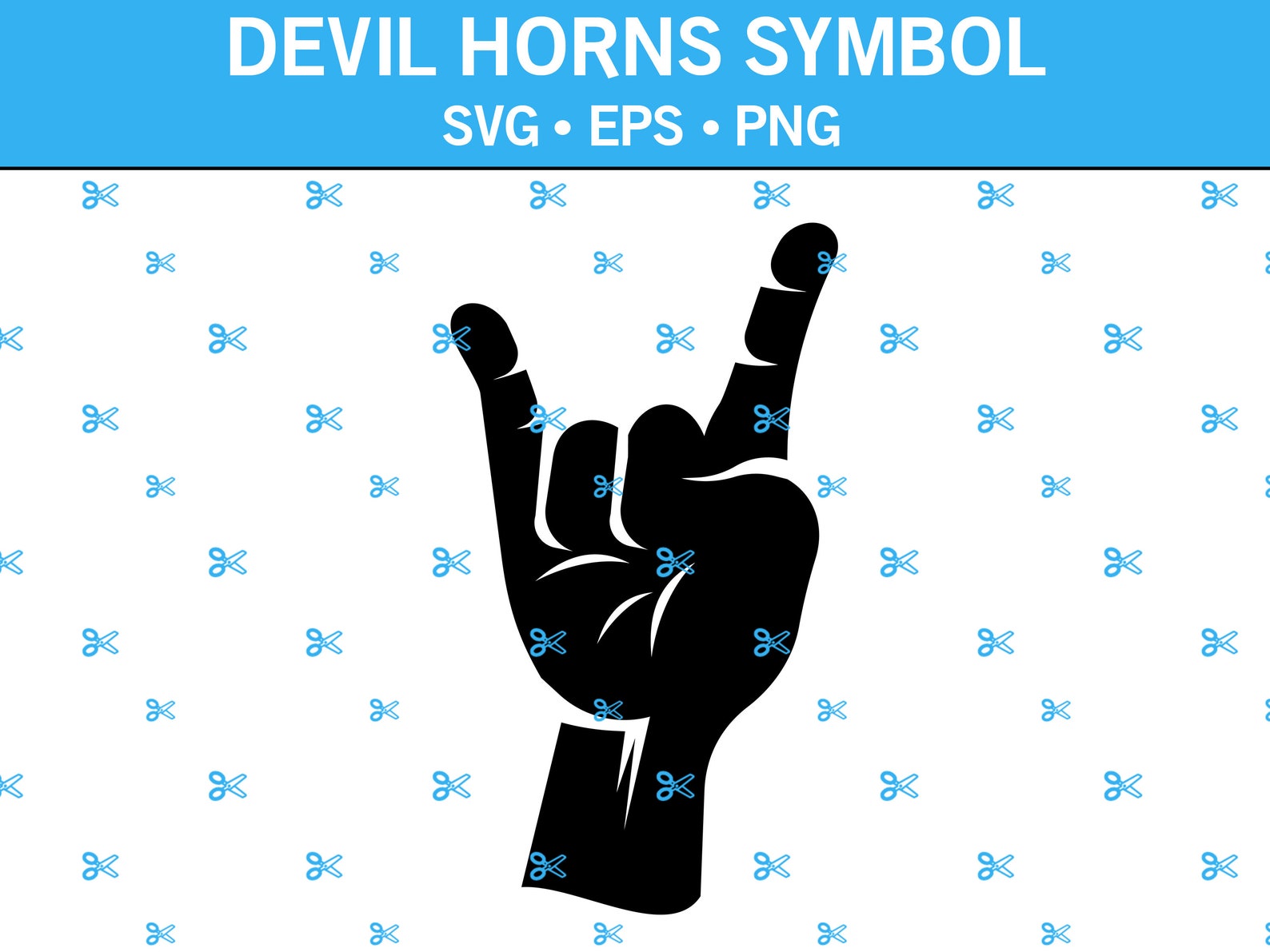 Devil Hand Symbol SVG Hand Svg Devil Svg Horns Symbol Svg | Etsy