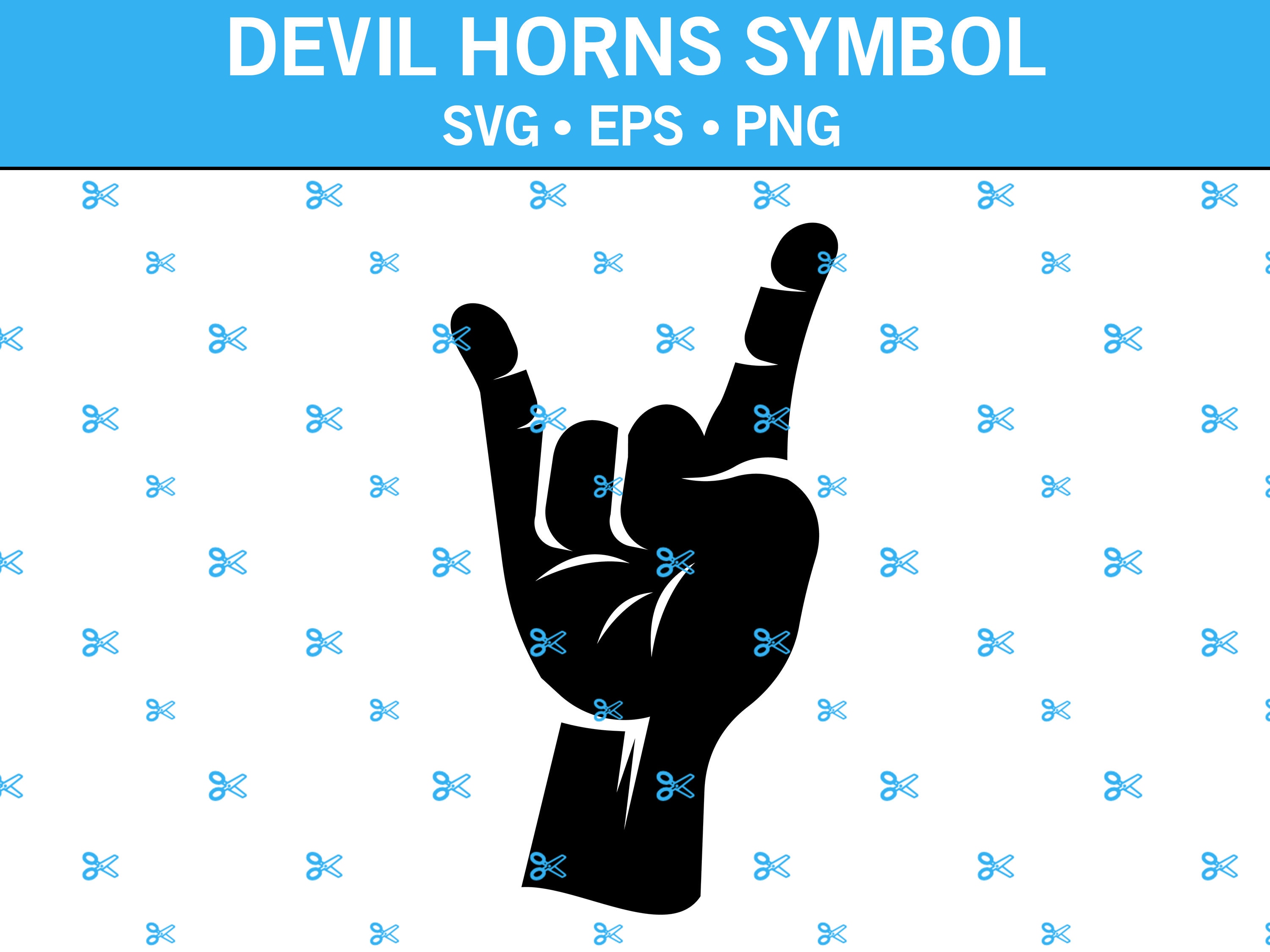 Devil Hand Symbol SVG Hand Svg Devil Svg Horns Symbol Svg - Etsy Canada