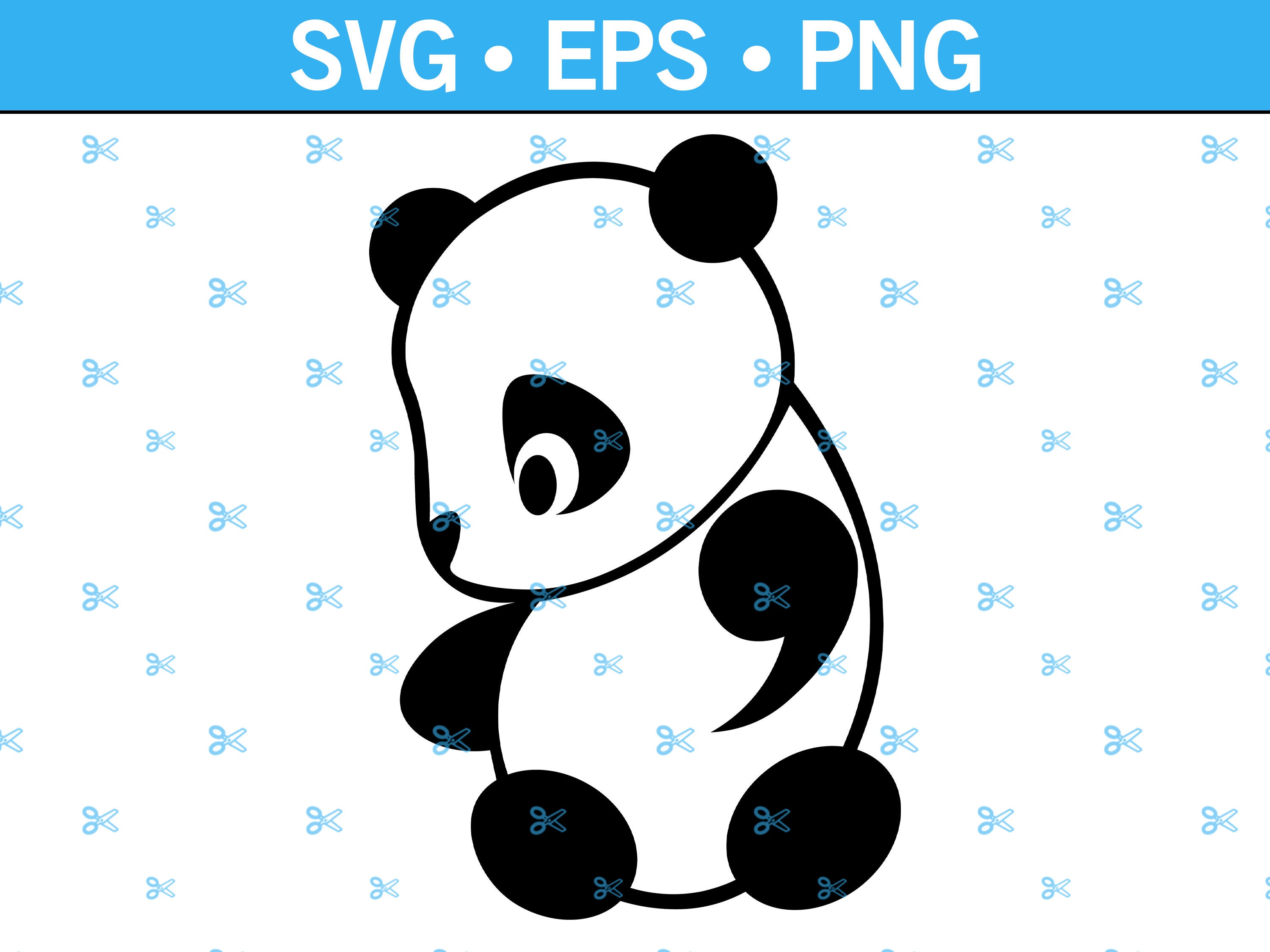 Panda Bear Semicolon Mental Health Awareness SVG for Cricut - Etsy