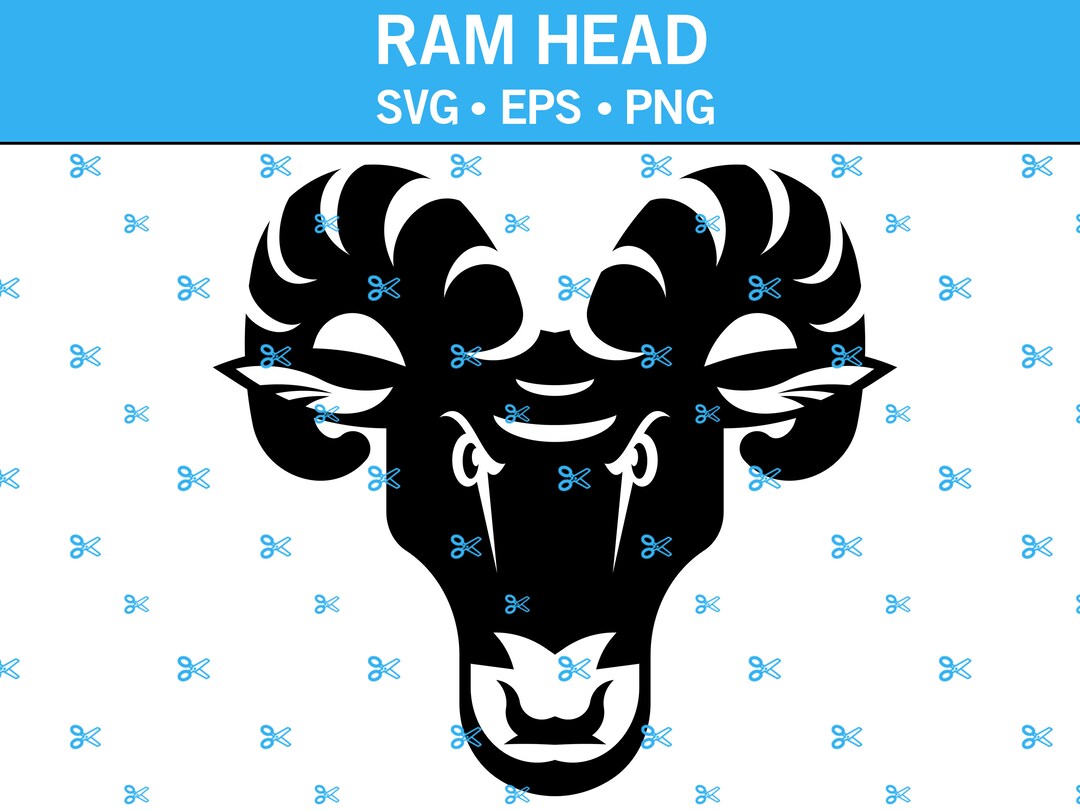 Ram Head SVG, Ram Svg, Mountain Goat Svg, Ram Clip Art, Goat Clip Art ...