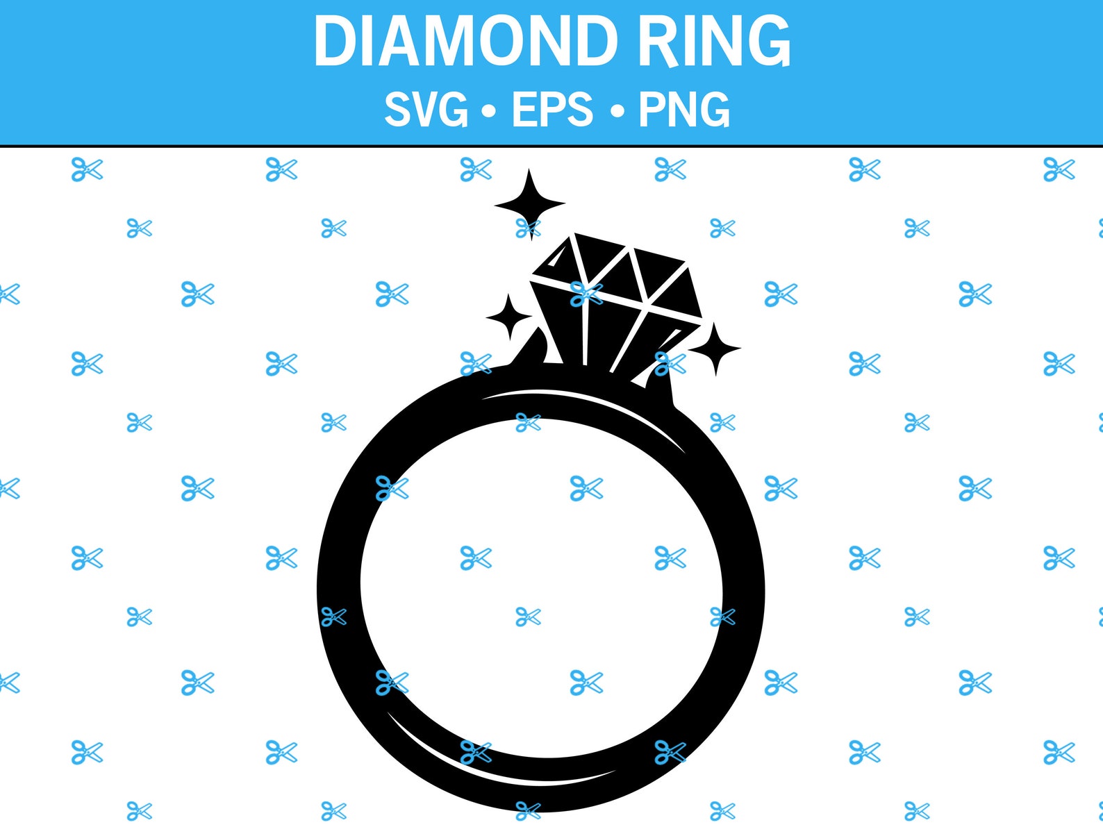 Diamond Ring With Sparkles SVG Fashion Ring Svg Ladies Ring - Etsy