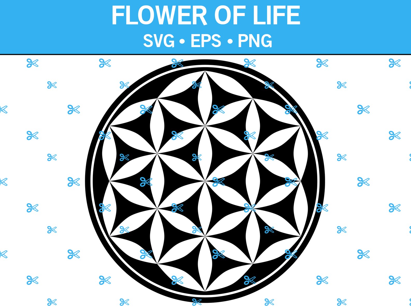 Fancy Flower of Life Symbol SVG Meditation Symbol Svg - Etsy