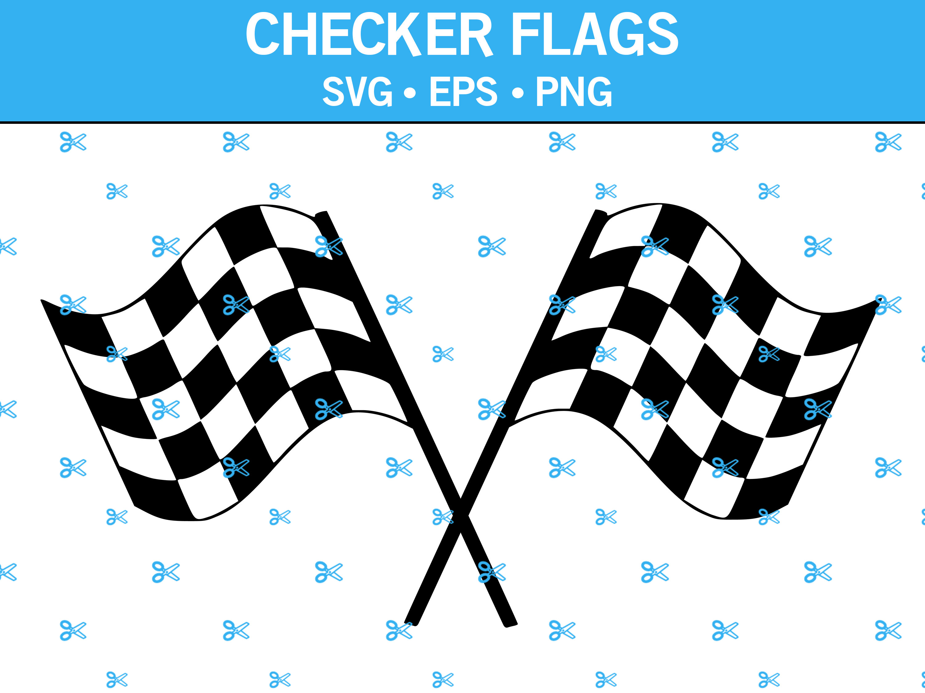 Checker Racing Flags SVG Car Flags Svg Checkered Pattern - Etsy
