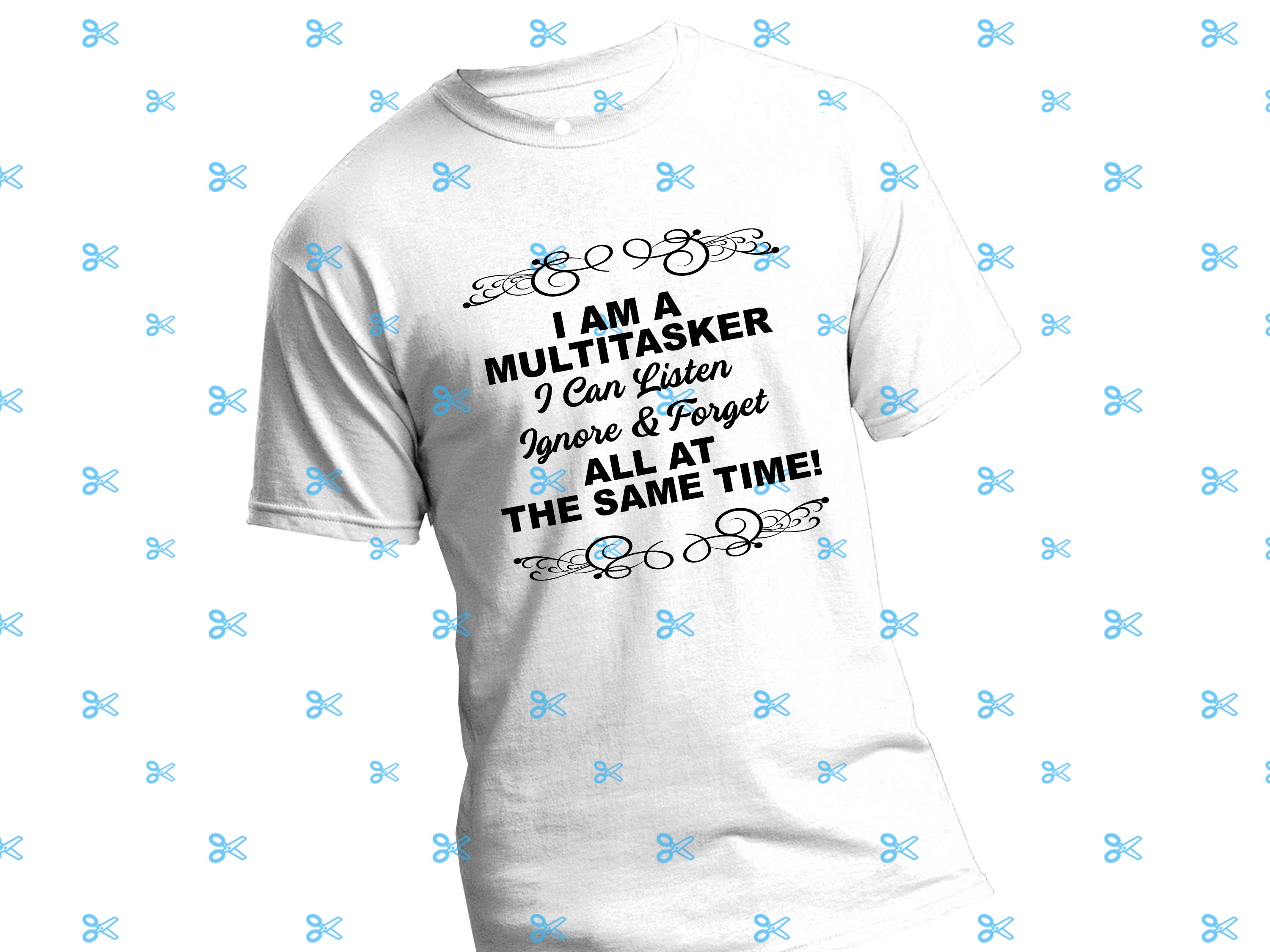 I Am A Multitasker Funny T-shirt SVG T-shirt Design Womens | Etsy Australia