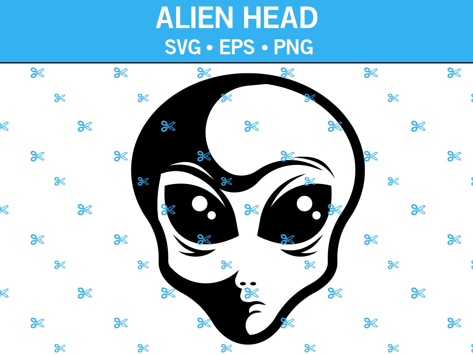 Alien Head SVG Alien Svg UFO Svg Outer Space Svg Alien - Etsy