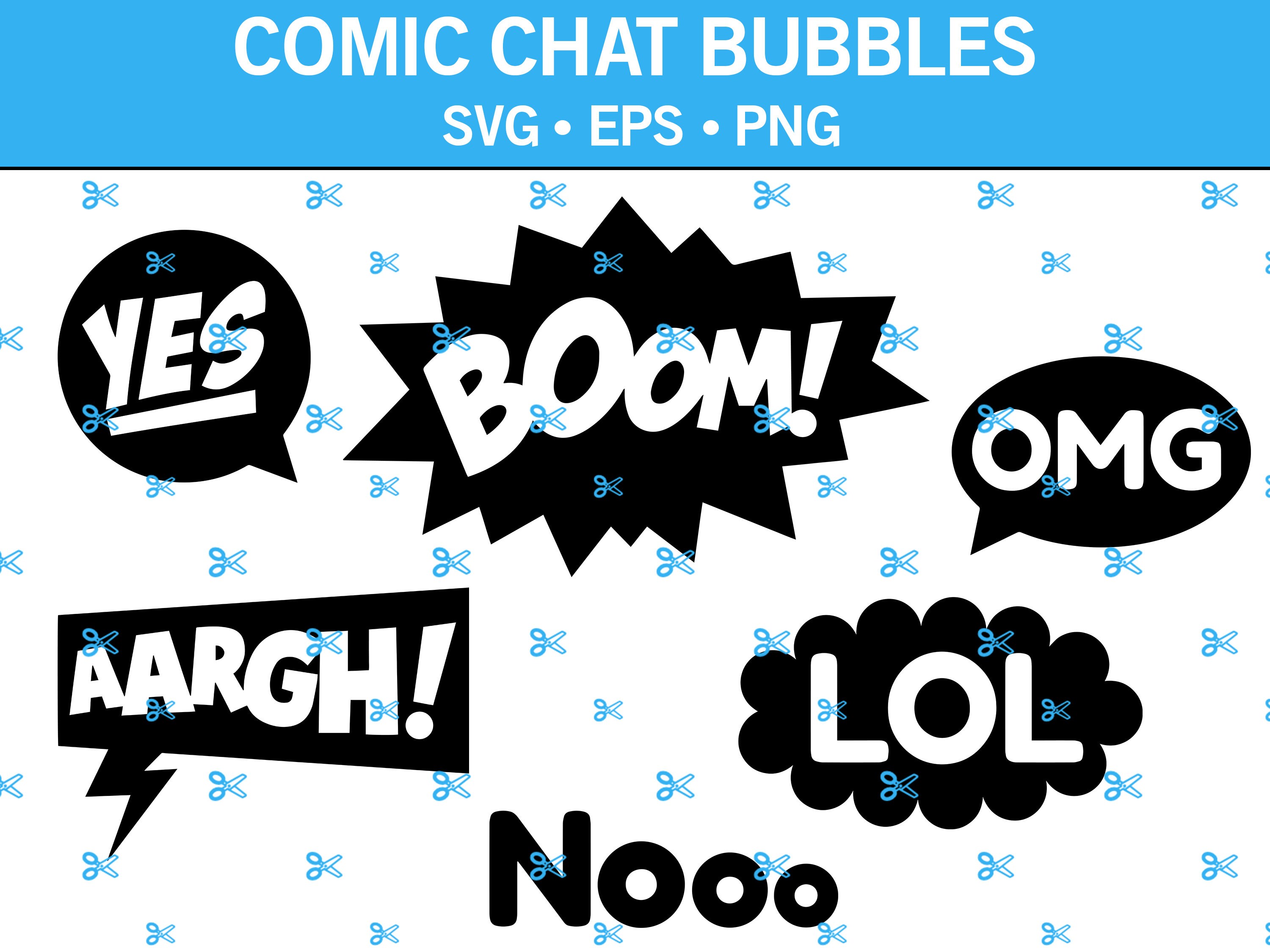 Chat Bubbles SVG Bundle Comic Chat Bubbles Svg Bubbles Svg - Etsy Canada