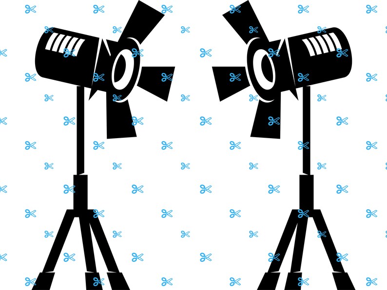 Studio Lights SVG Cut File Camera Lights Svg Flood Lights - Etsy