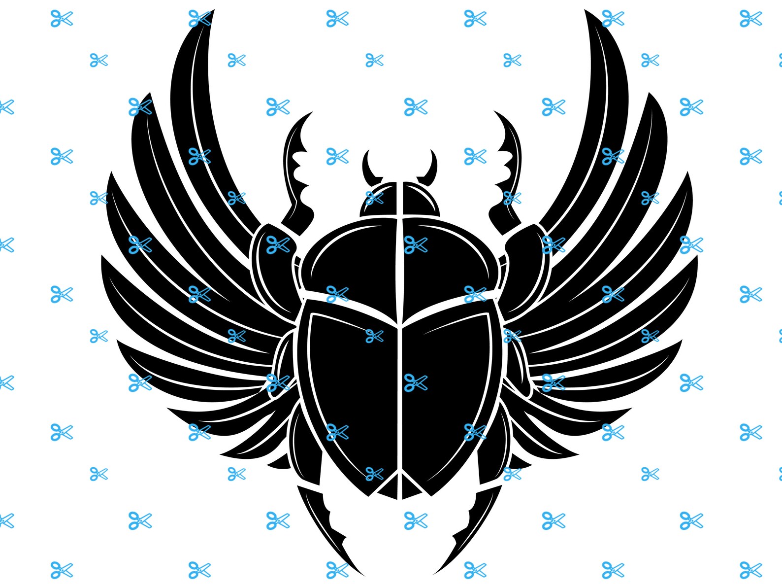 Scarab SVG Beatle Svg Insect Svg Bug Svg Bug Clip Art | Etsy