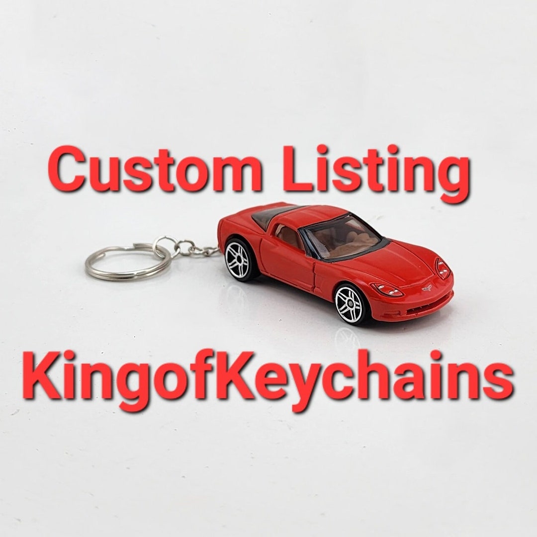 Custom Listing for NOPHIAC - Car Keychain C6 Corvette Grey - Etsy