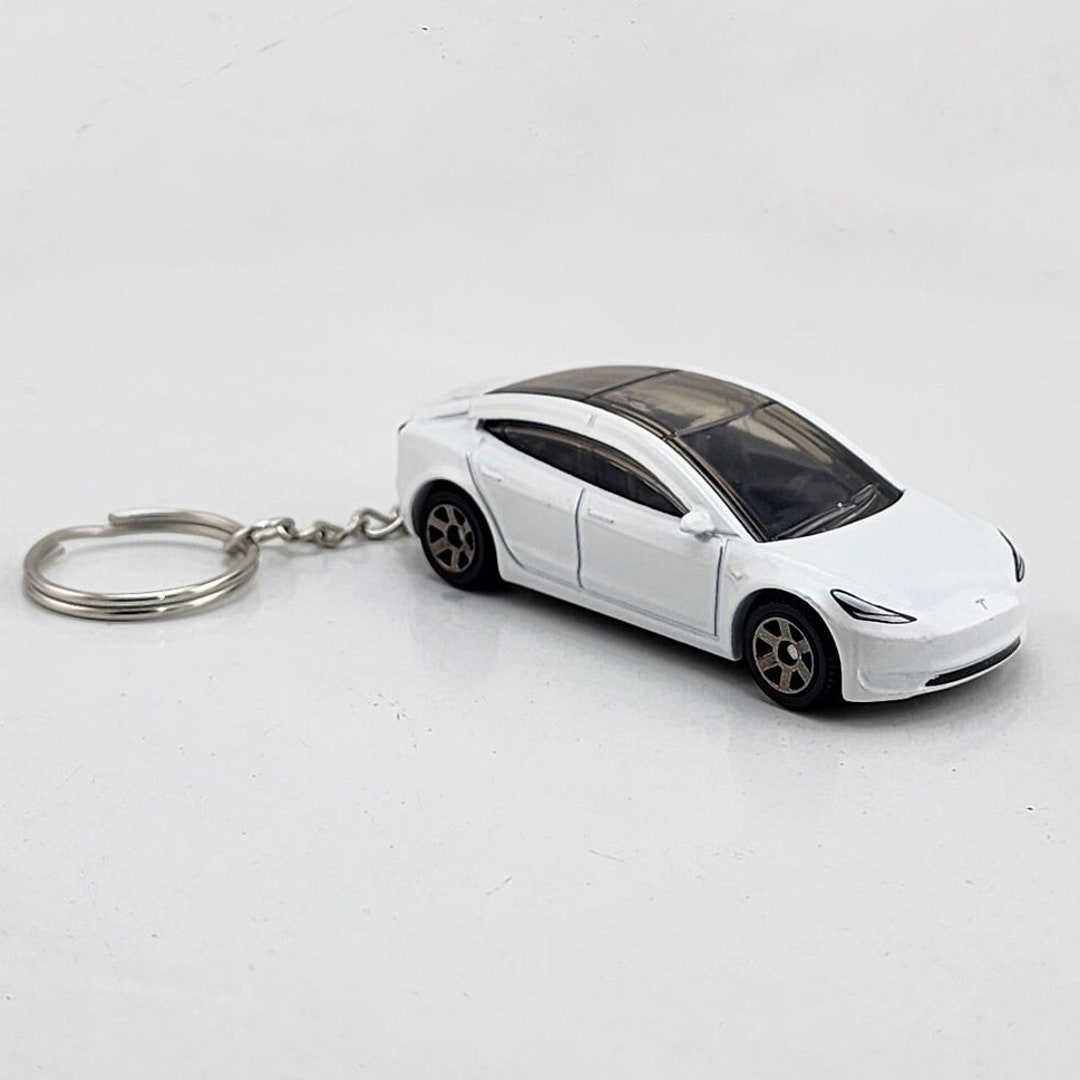 Car Keychain Tesla Model 3 - Etsy