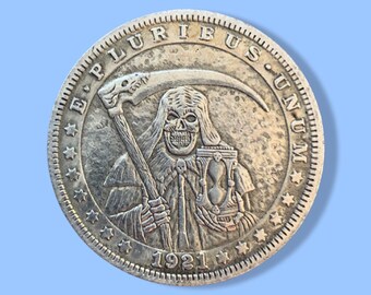 Grim Reaper Coin | Etsy