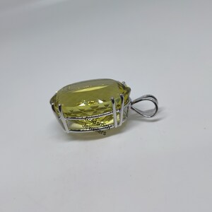 58.51ct Lemon Topaz Pendant Natural Lemon Topaz Pendant 925 - Etsy