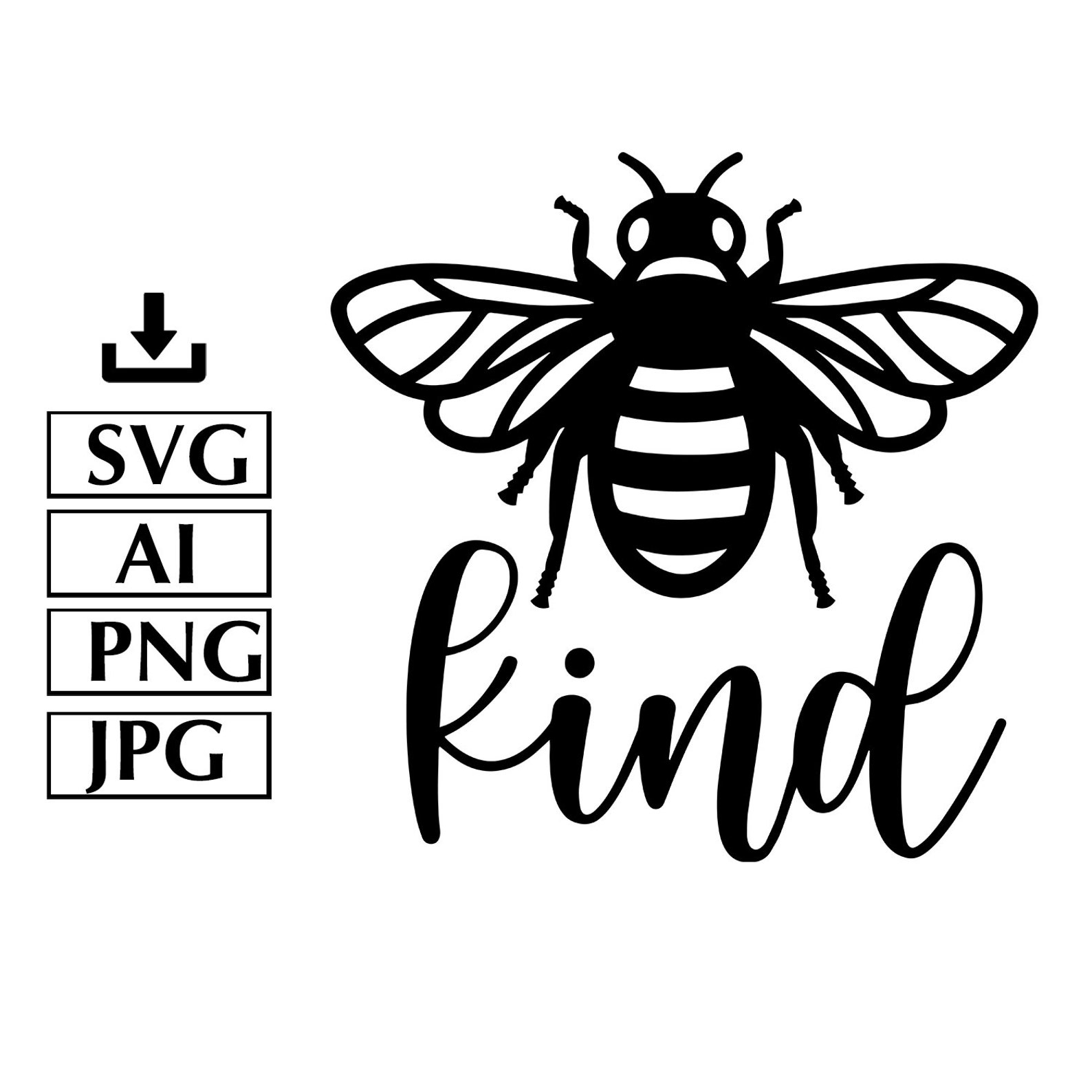 Bee Kind Svg Digital File SVG File Cricut File Country | Etsy