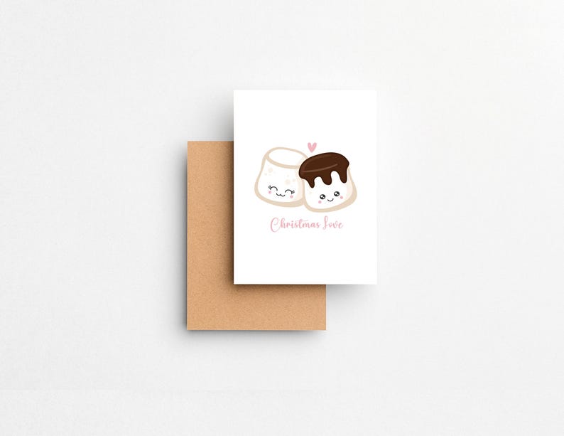 Christmas S'mores Note Cards W/envelopes Card or Sets Greeting Cards ...