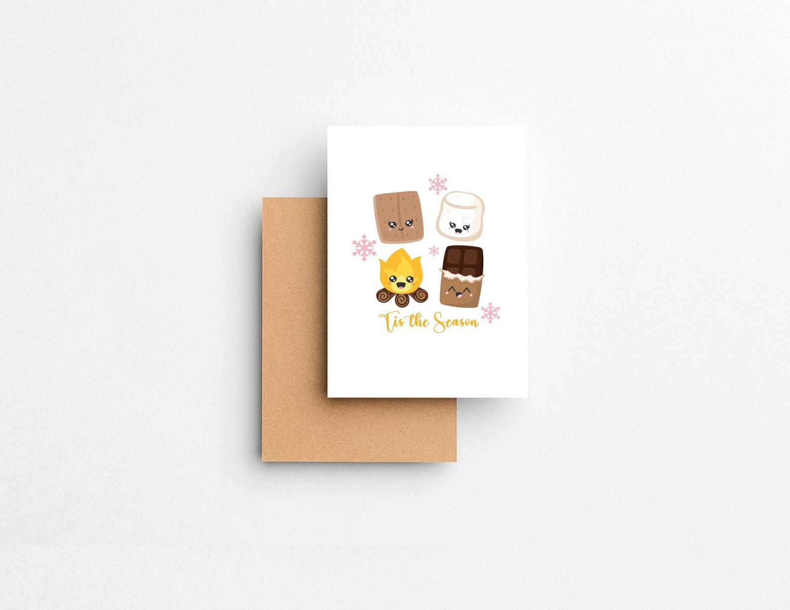 Christmas S'mores Note Cards W/envelopes Card or Sets Greeting Cards ...