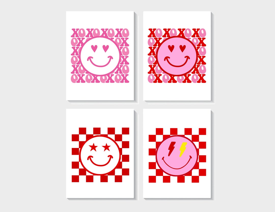 Retro Checkered Smiley Faces Cards W/envelopes | Card or Sets ...