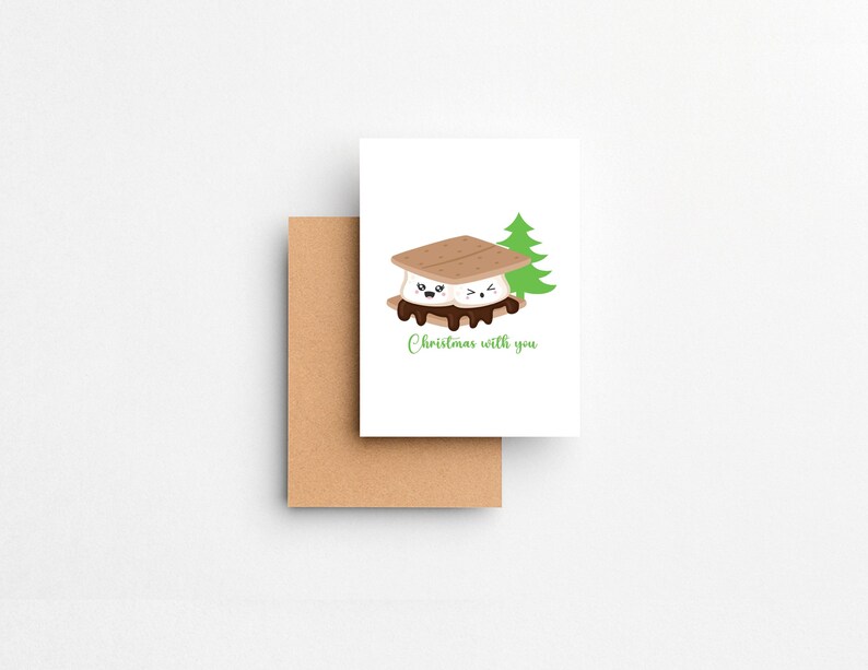 Christmas S'mores Note Cards W/envelopes Card or Sets Greeting Cards ...