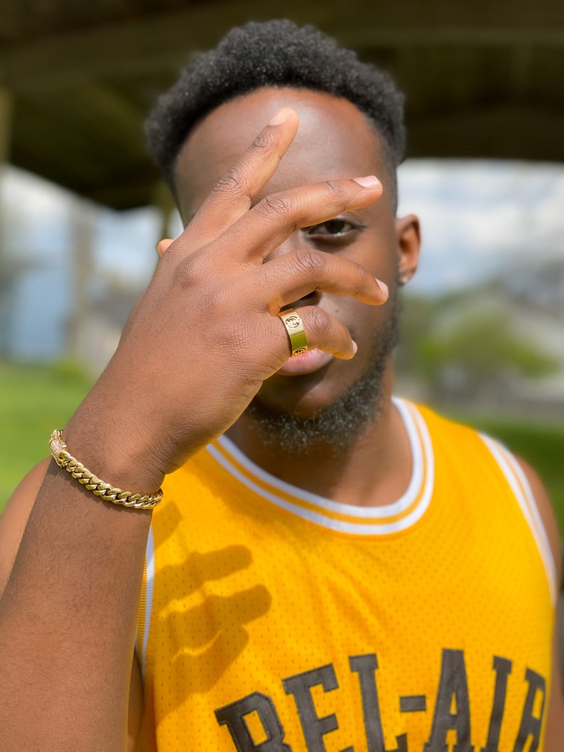 Gye Nyame Ring Adinkra Ring for Men Ghanaian Akan - Etsy