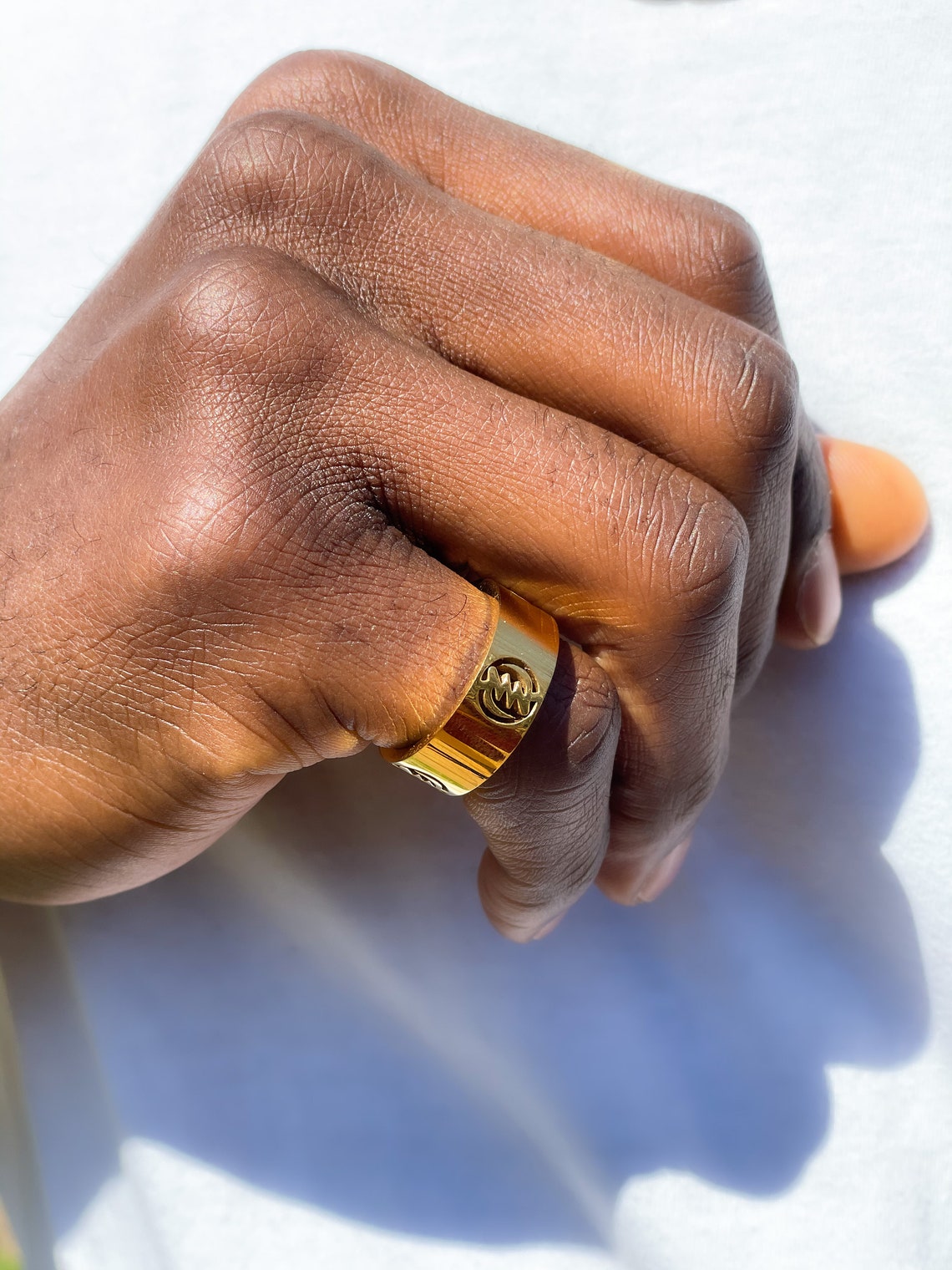 Gye Nyame Ring Adinkra Ring for men Ghanaian Akan | Etsy