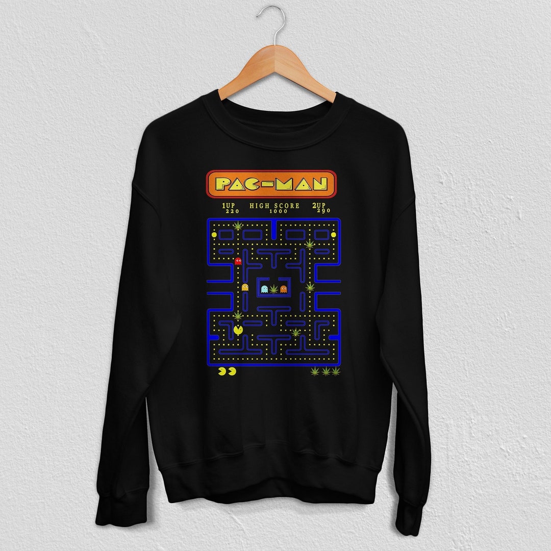 420 Weed Pac-man Sweatshirt, Cannabis Shirt, Gift for 420 - Etsy